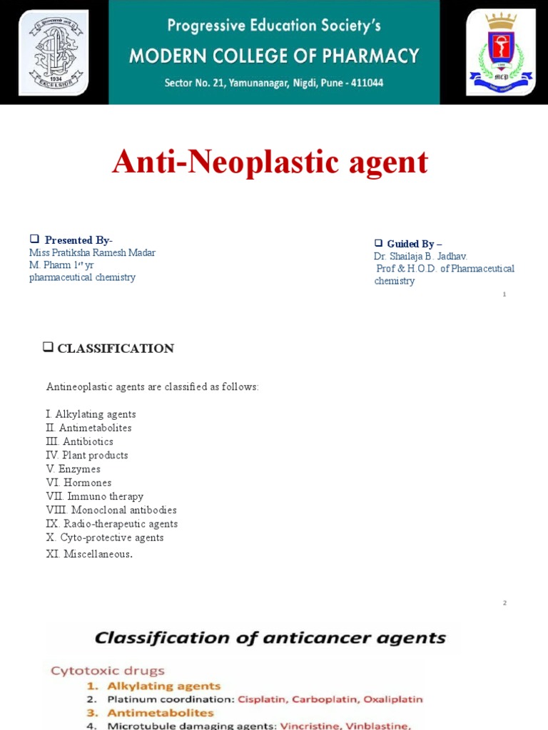 Anti Neoplastic Agent | PDF