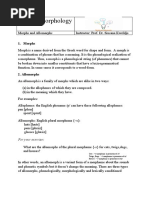 Word Formation Processes | PDF | Morphology (Linguistics) | Word