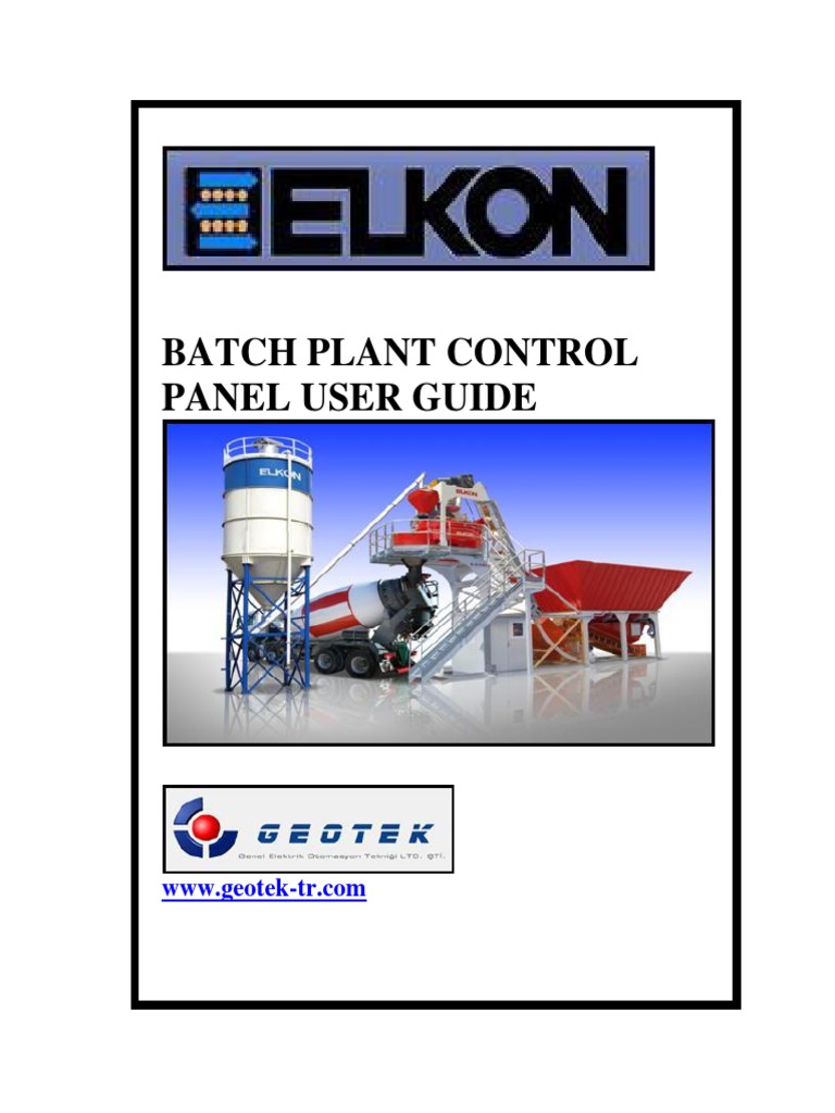 Batch Plant Command Panel User Guide | PDF | Programmable Logic ...