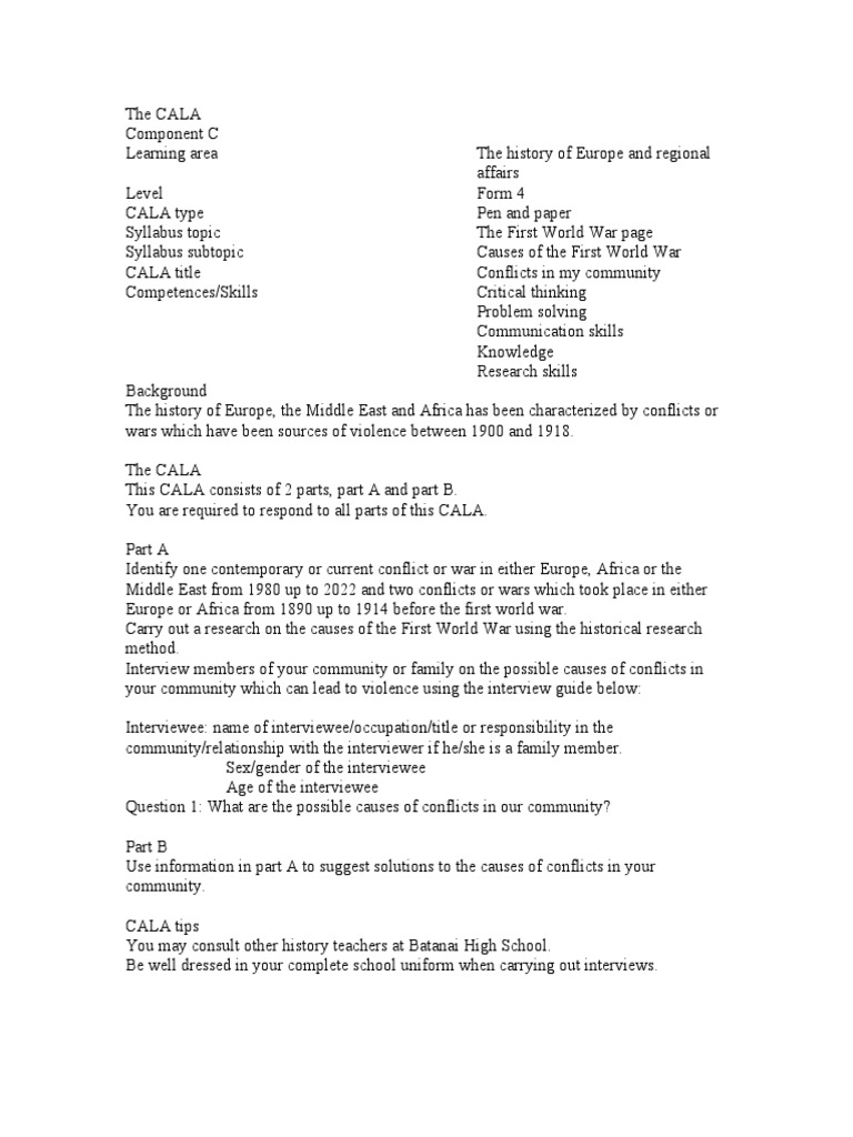 The_CALA_component_C_form_4 | PDF