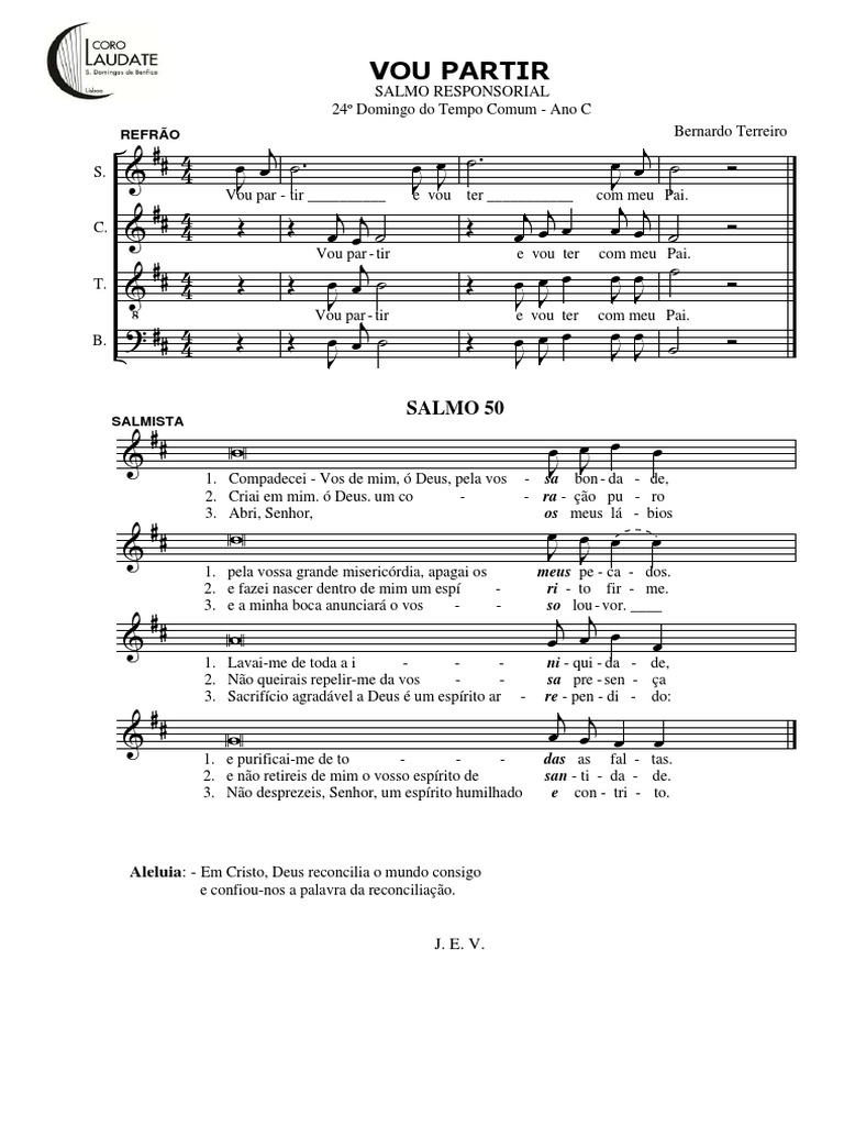 Vou Partir Bterreiro | PDF | Adoração e liturgia cristã | Liturgia católica