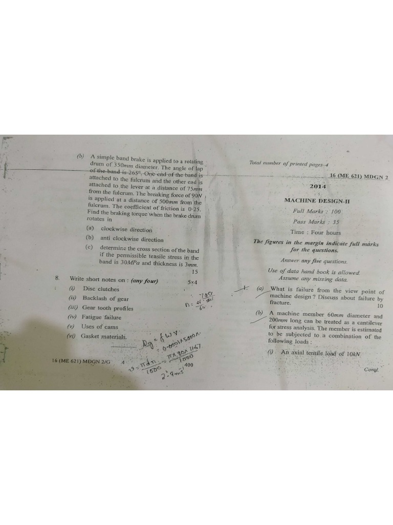 Machine Design II | PDF