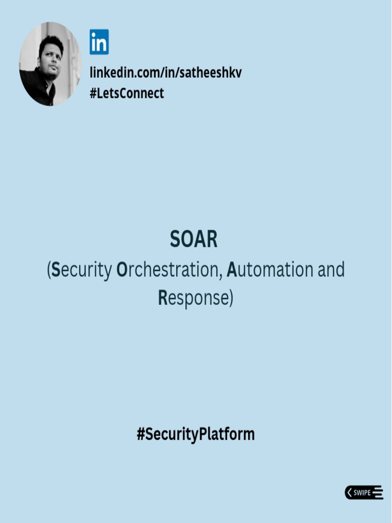 Soar In Cybersecurity Pdf