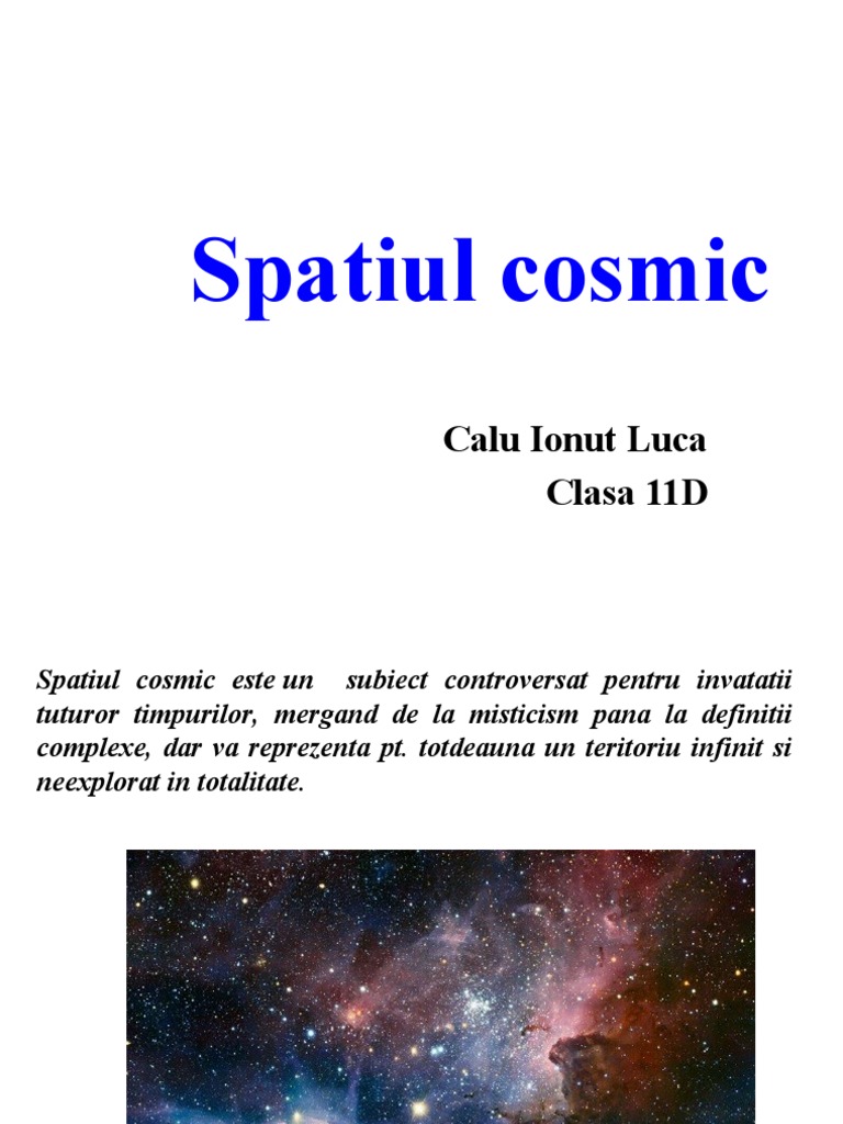 Spatiul Cosmic | PDF