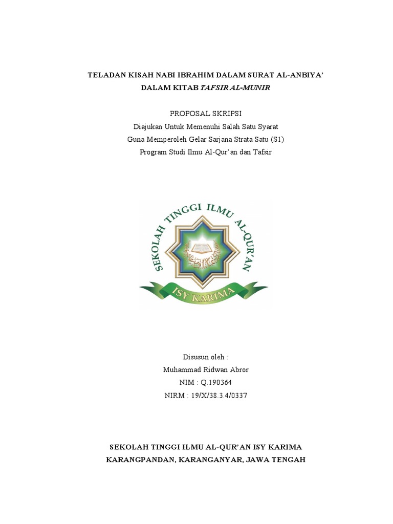 Proposal Skripsi Abror | PDF