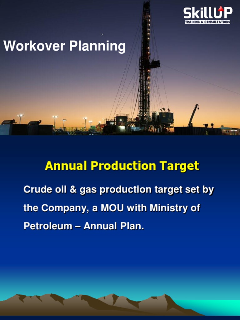 Workover Planning1 | PDF