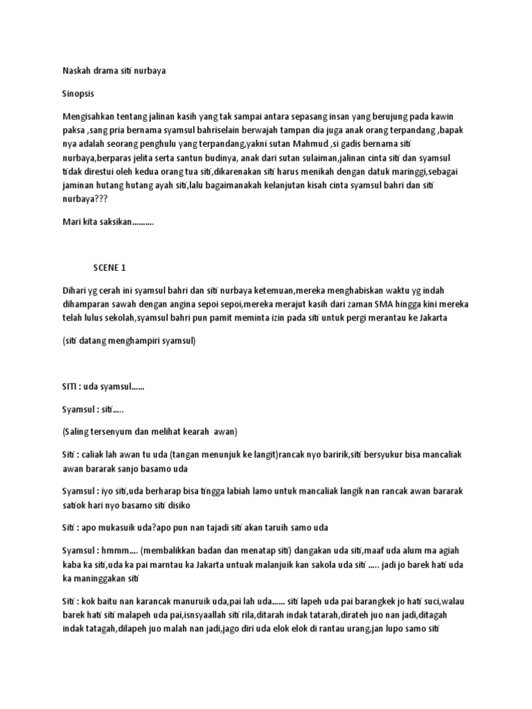 Cinta Terlarang Siti Nurbaya | PDF