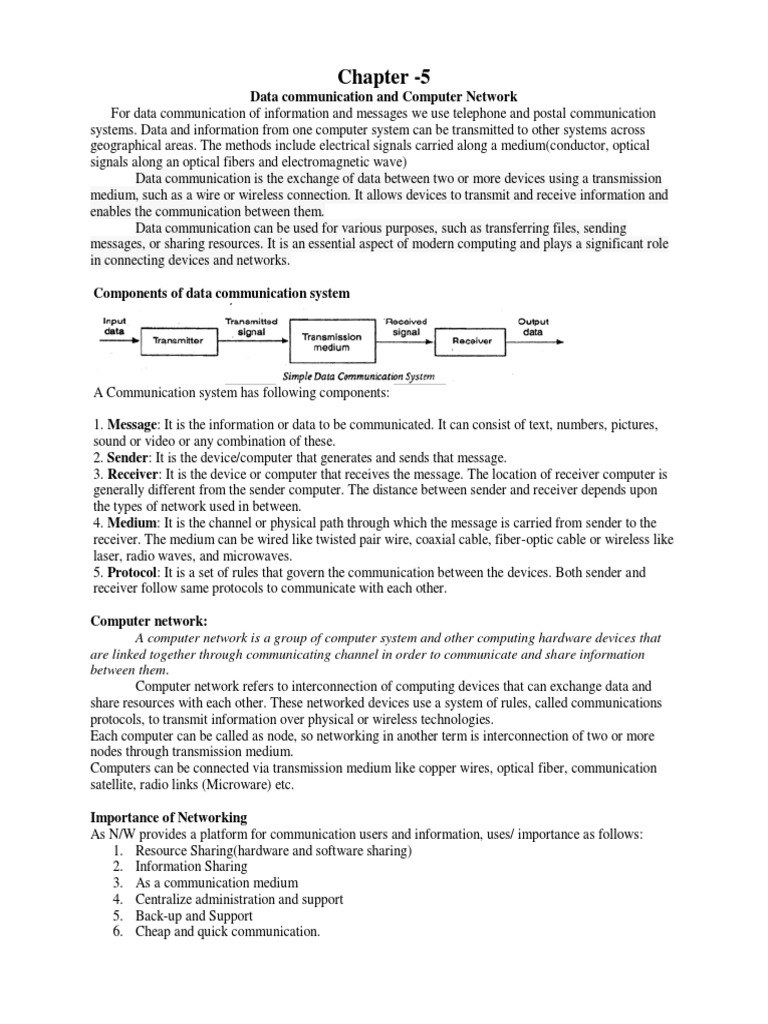 Chapter 5 Data | PDF | Transmission Medium | Network Topology