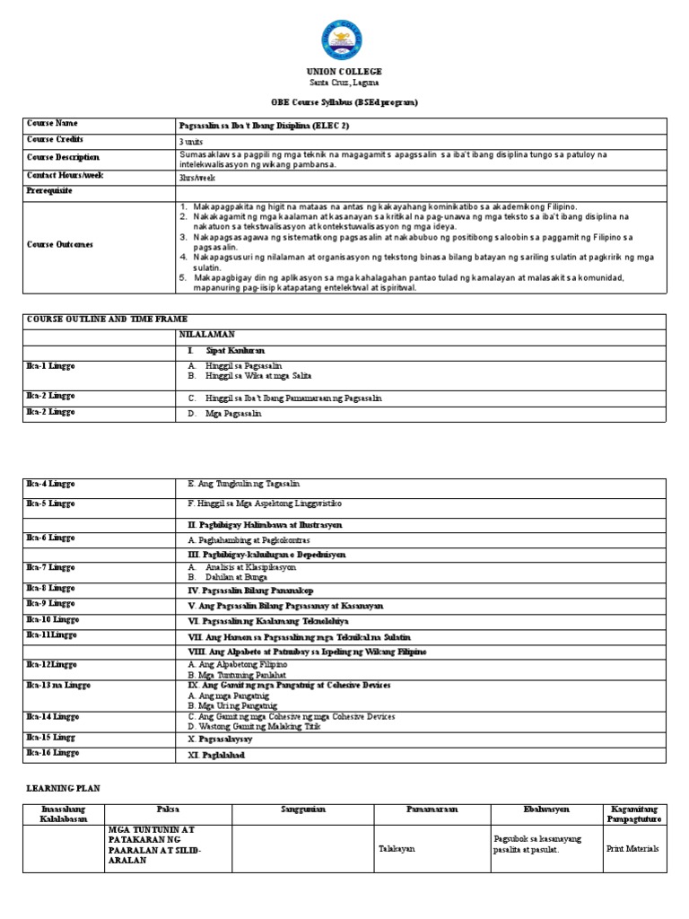 Pagsasalin Sa Iba't Ibang Disiplina | PDF