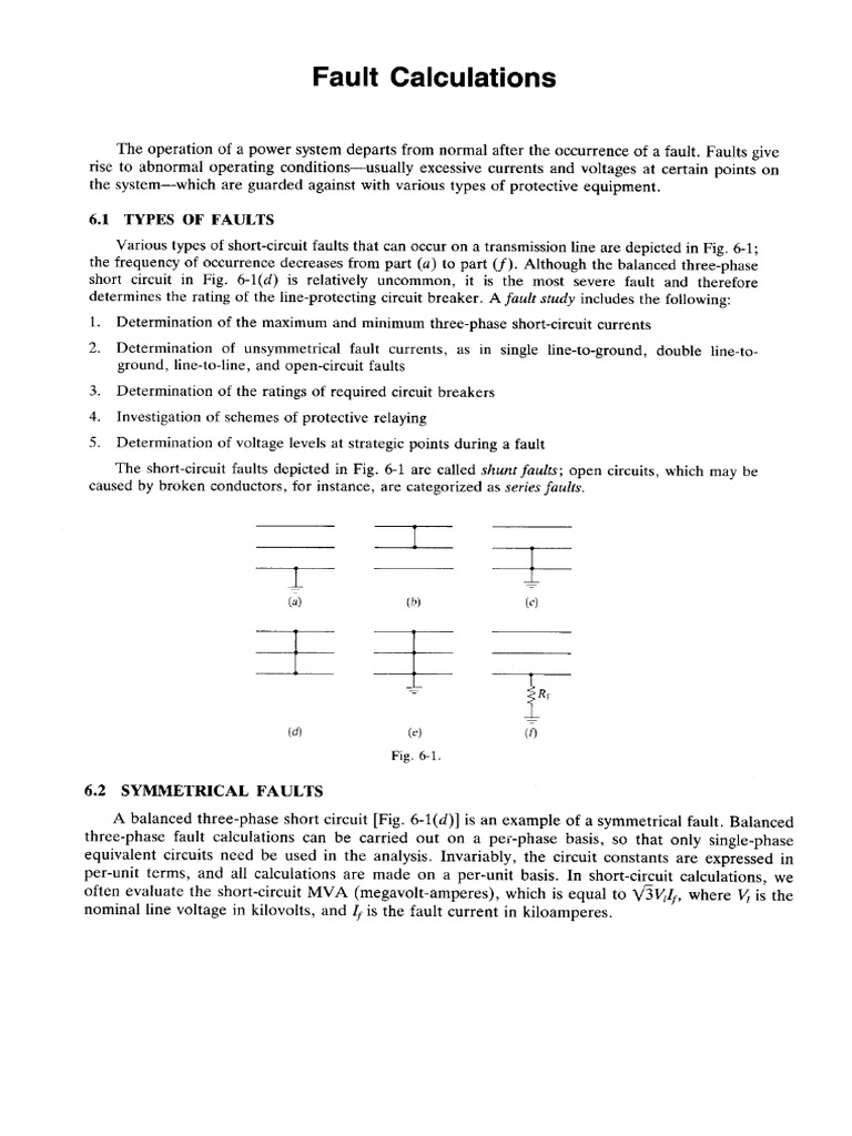 Fault Calculation | PDF