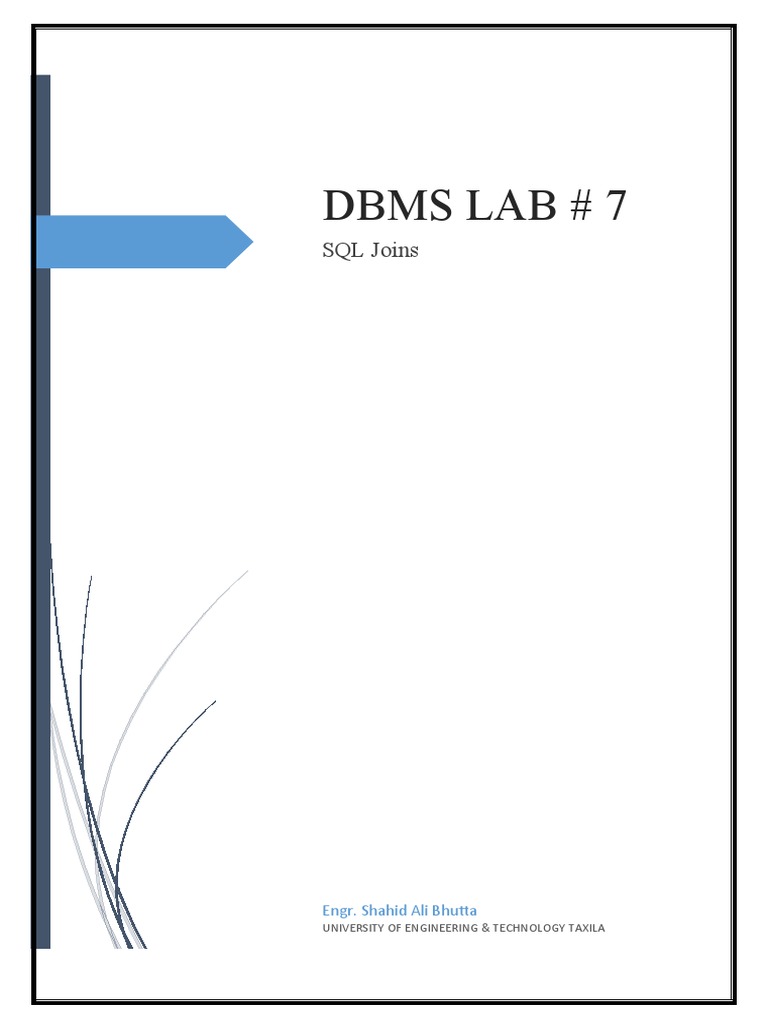 Dbms Lab 7 Joins Pdf