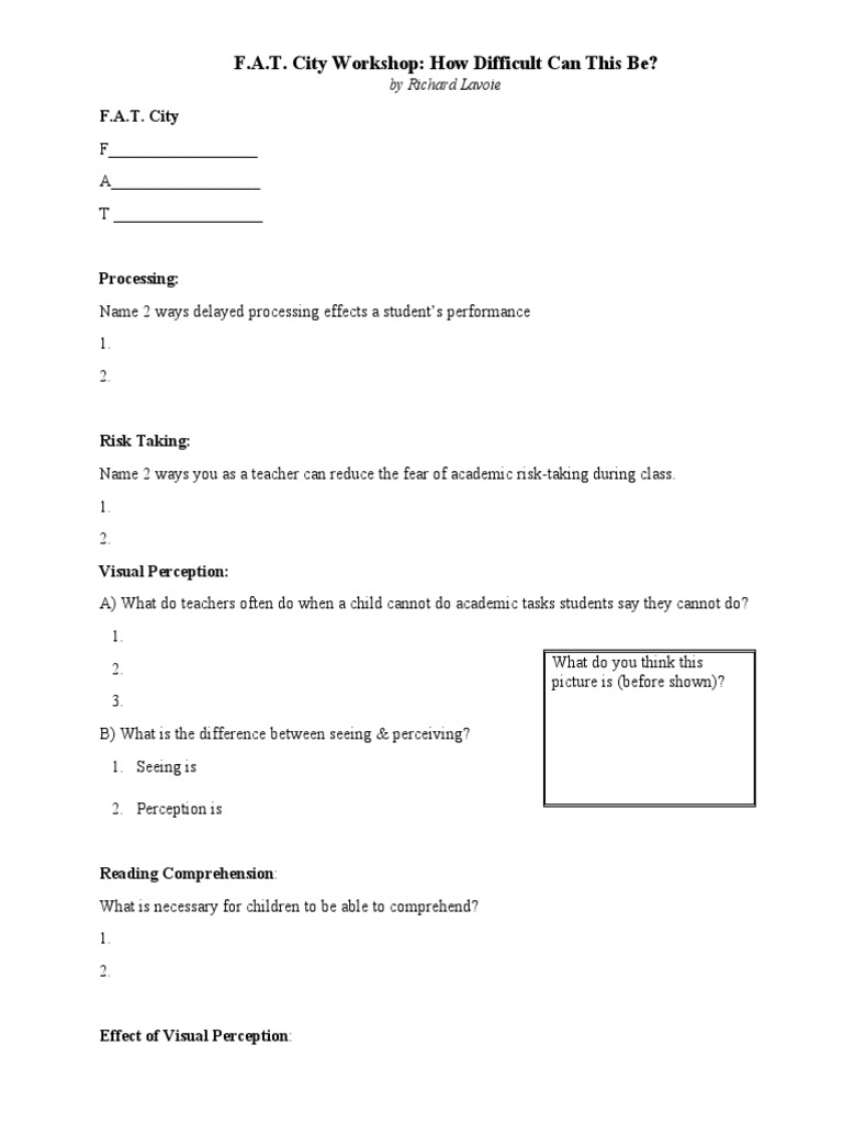 F.A.T. City Workshop Insights on Learning | PDF