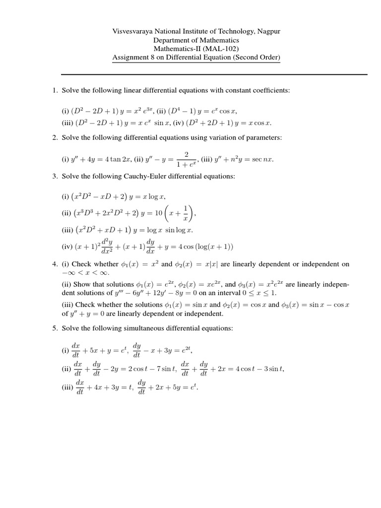 Assignment 8 | PDF | Science & Mathematics
