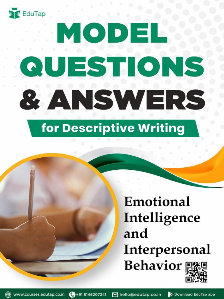 Model Questions and Answers - Emotional Intelligence and Interpersonal ...