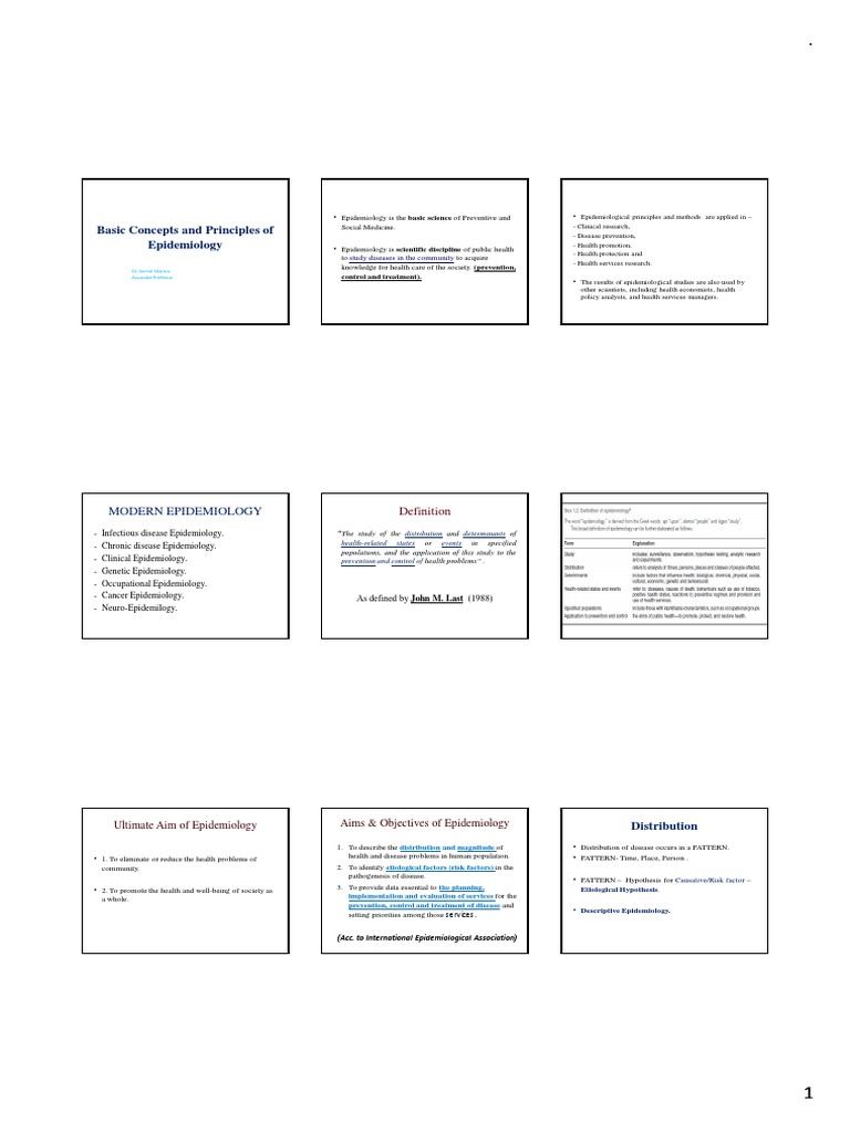 Introduction to Epidemiology Principles | PDF | Epidemiology ...