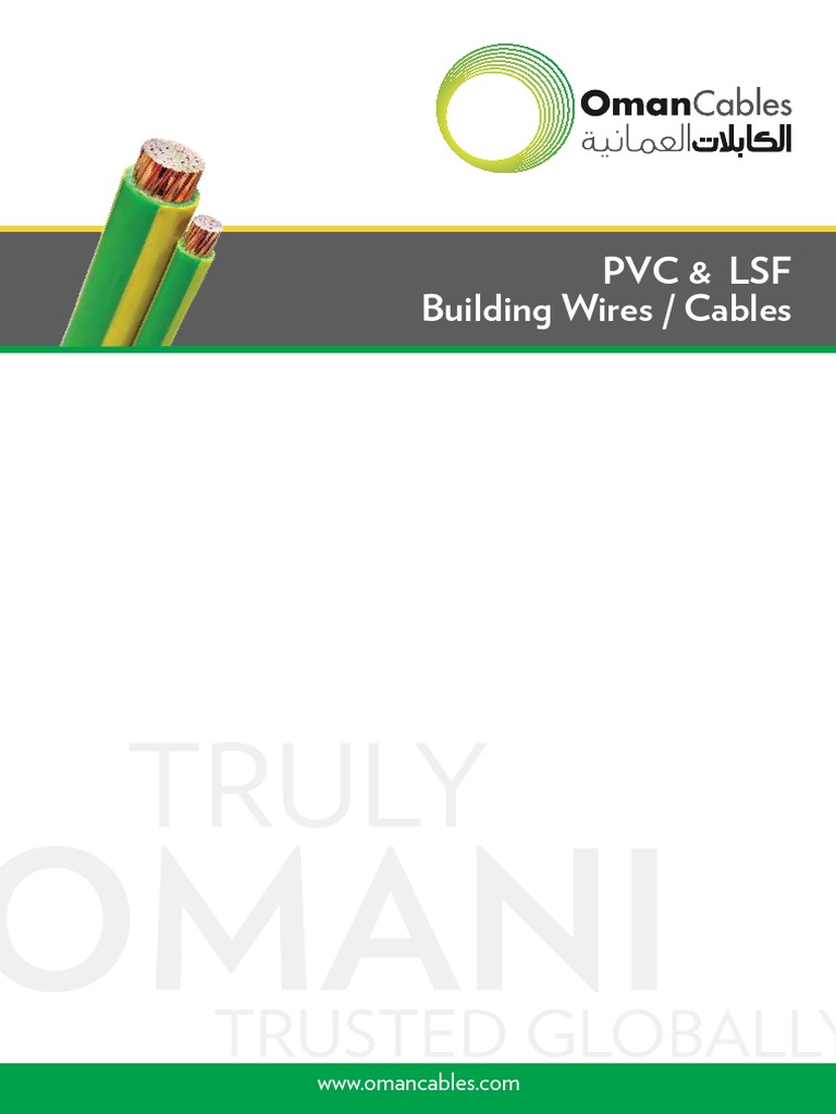 Oman Cable Building wire profile | PDF | Electrical Wiring | Smoke