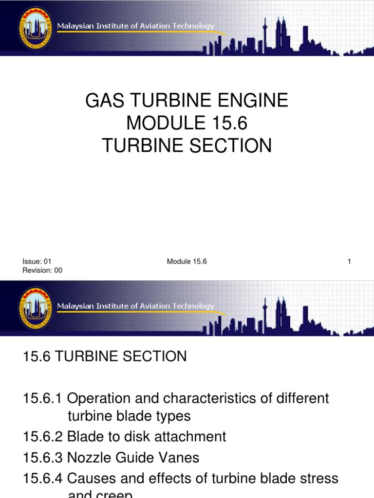 Gas Turbine Engine - Turbine Section | Download Free PDF | Turbine ...