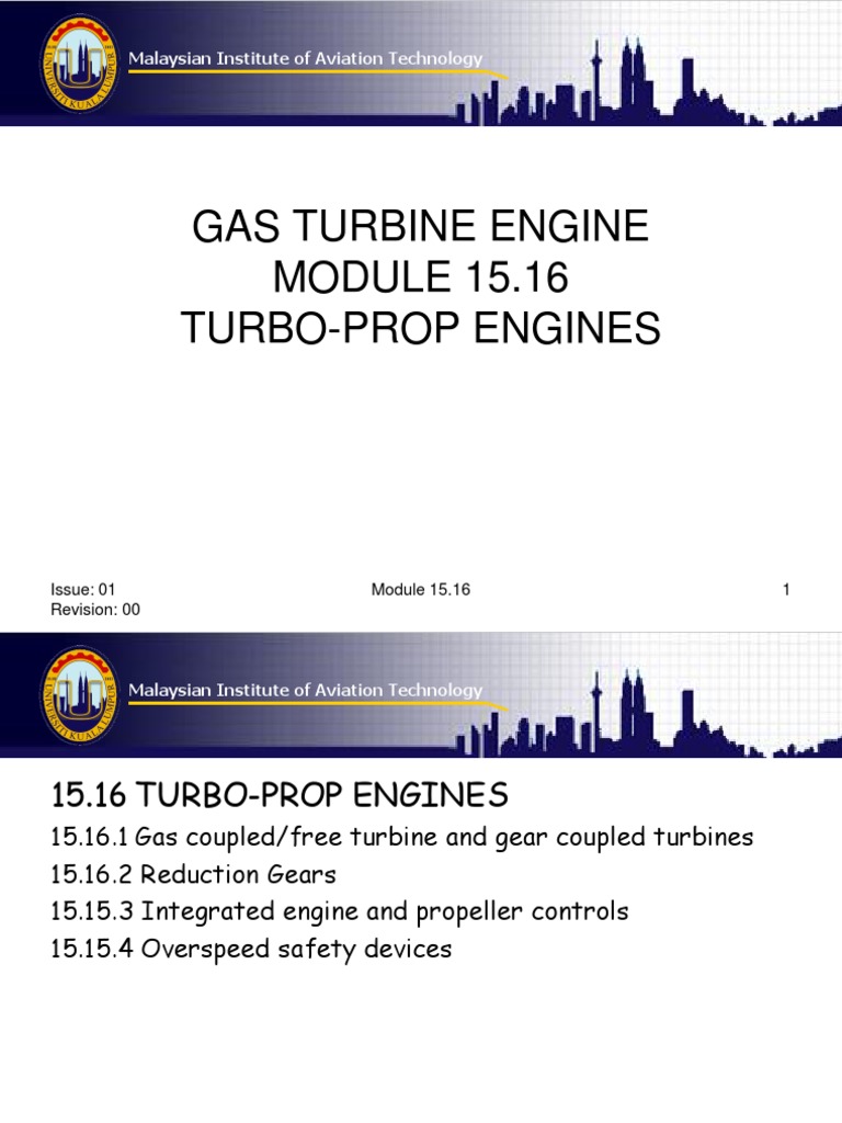 Gas Turbine Engine - Turboprop Engines | PDF