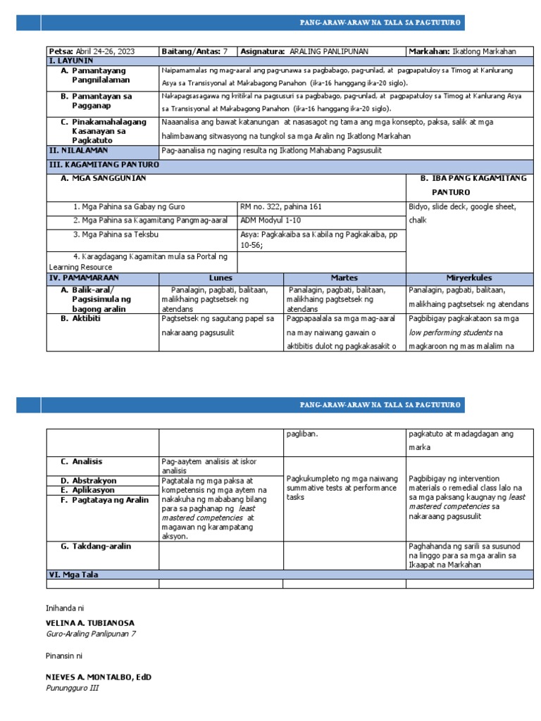 Q3 Ap7 DLL Week-11 | PDF