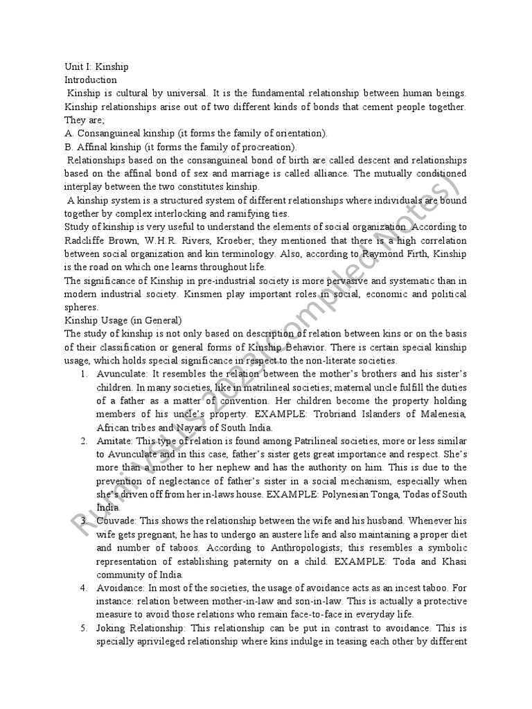 Kinship Intro | PDF | Social Science | Self-Improvement
