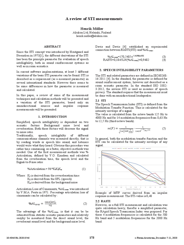 A Review of STI Measurements | PDF