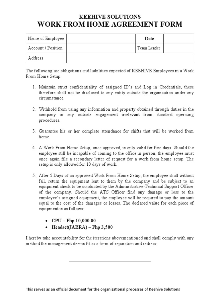 Employee Accountability Form | PDF