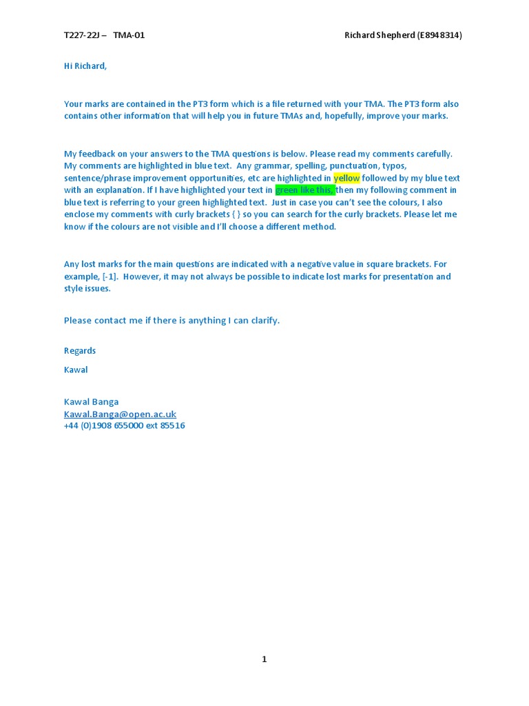 R Shepherd (E8948314) - TM227 - TMA 03 - KBFDBCK | PDF | Brainstorming