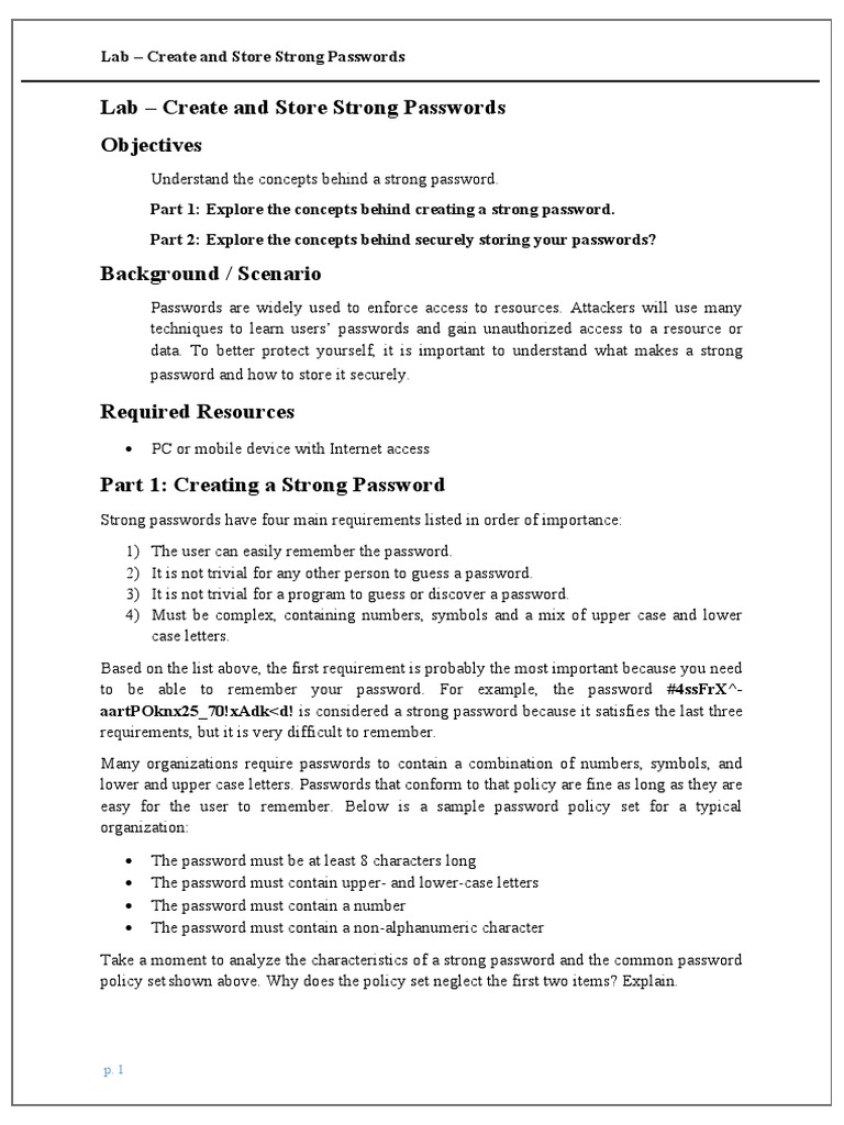 En Cybersecurity Lab4 | PDF | Password | Security Engineering