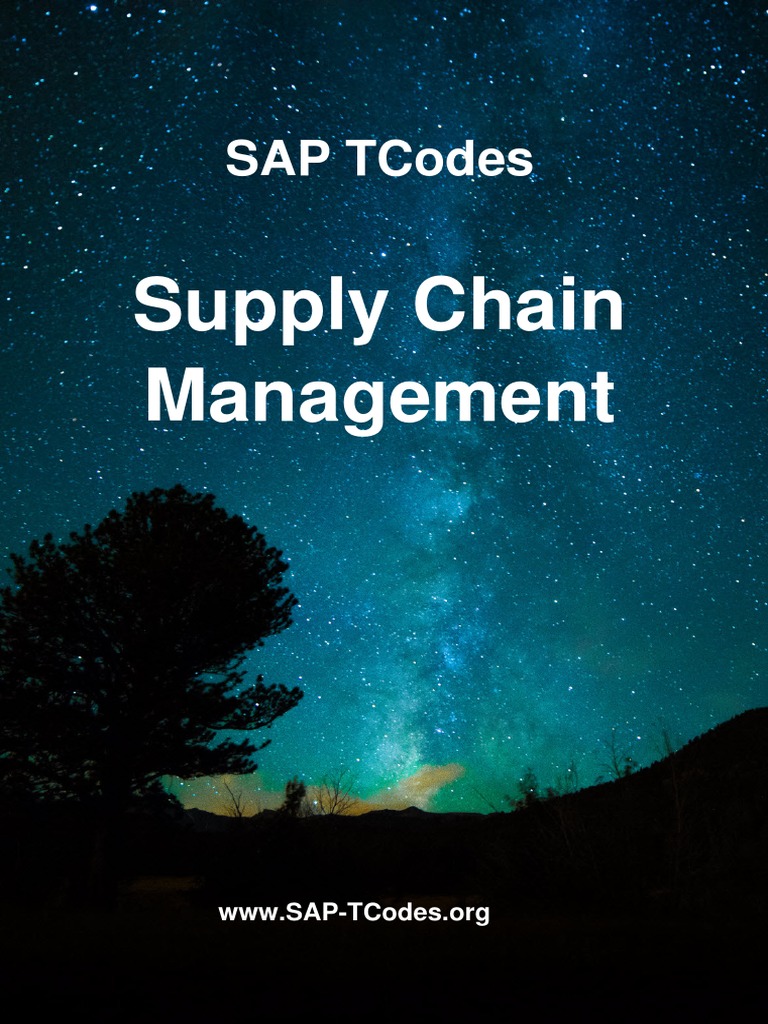SAP-TCodes Module SCM-EN | PDF | Supply Chain Management | Supply Chain