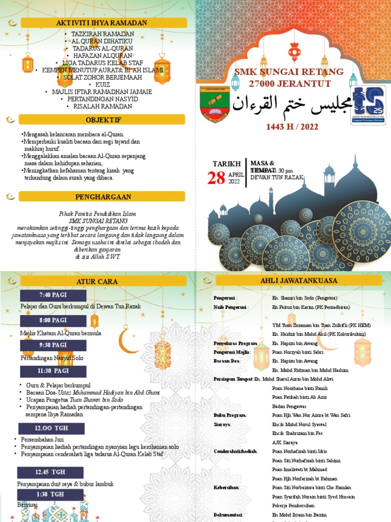 Pamplet Khatam Al Quran | PDF