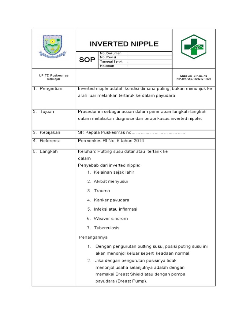 SOP INVERTED NIPLE | PDF