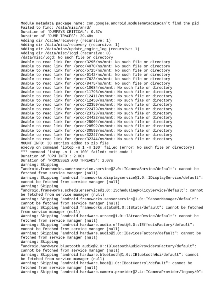 Bugreport Channel - Amx QPYS30.52 22 9 2023 06 07 20 33 05 Dumpstate - Log 30521 | PDF | Data ...
