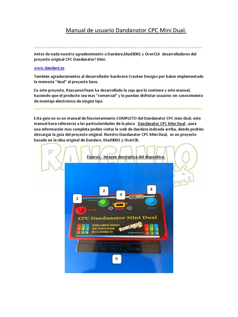 Manual CPC MiniDual | PDF | Memoria de sólo lectura | Ventana (informática)