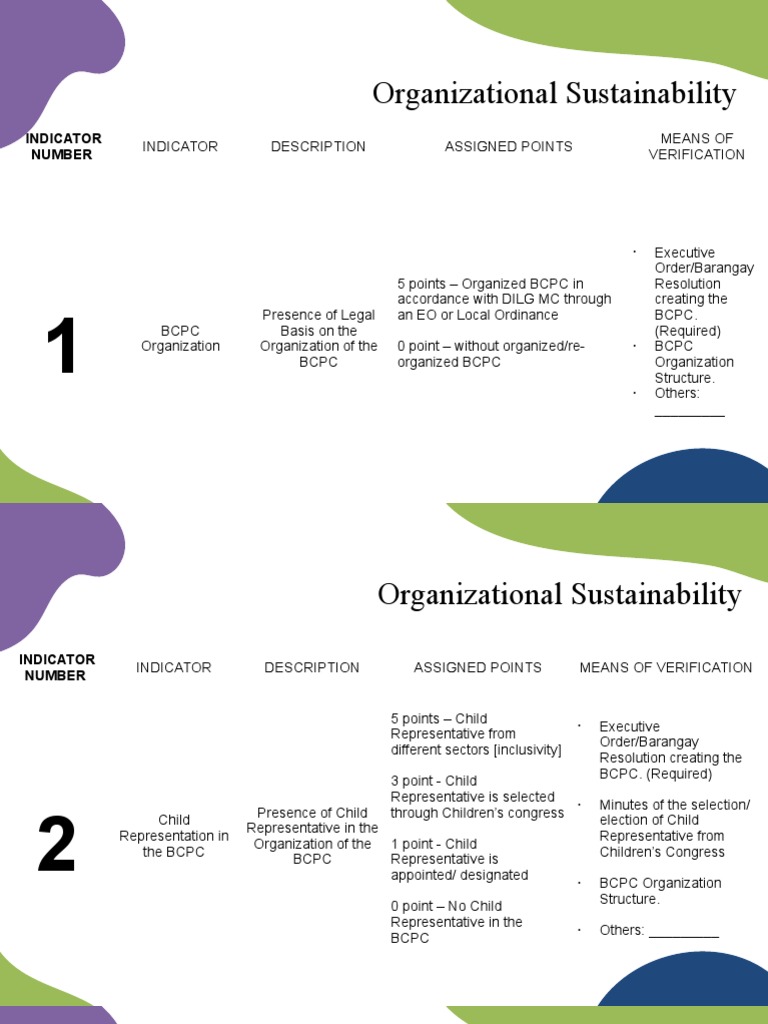 Organizational Sustainability | PDF