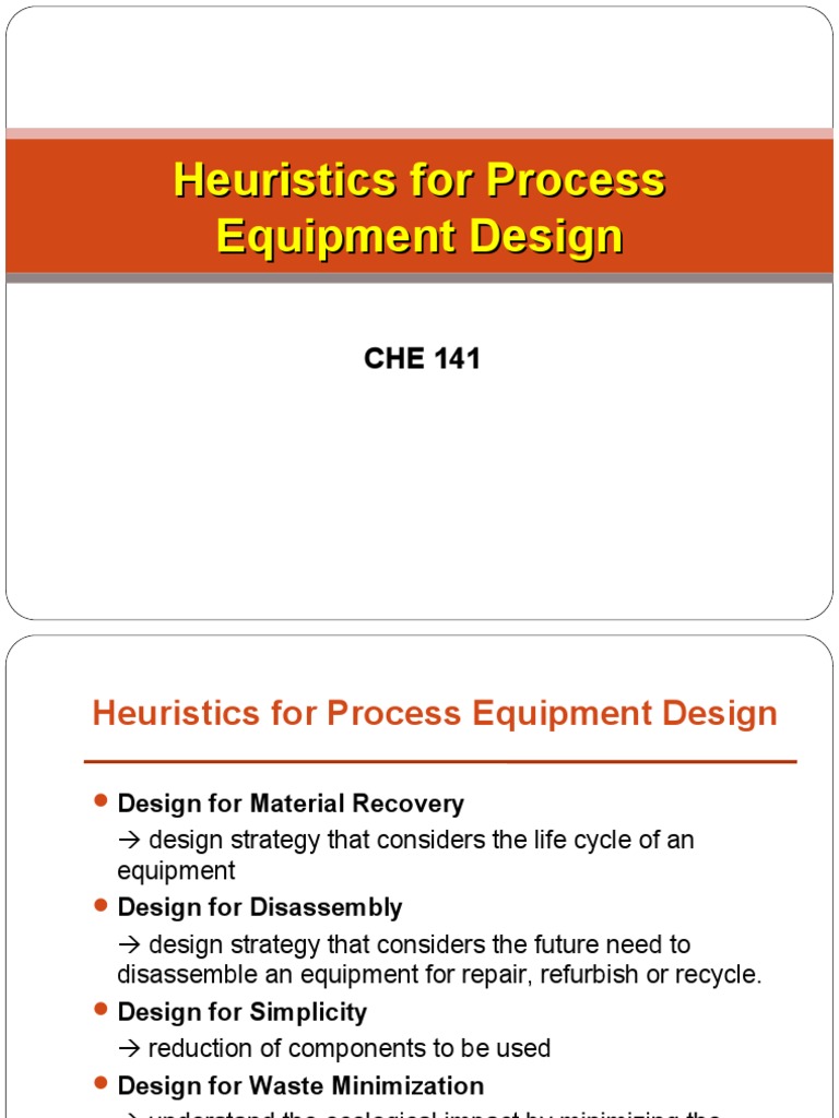 12 - Heuristics For Process Equipment Design | PDF | Science ...
