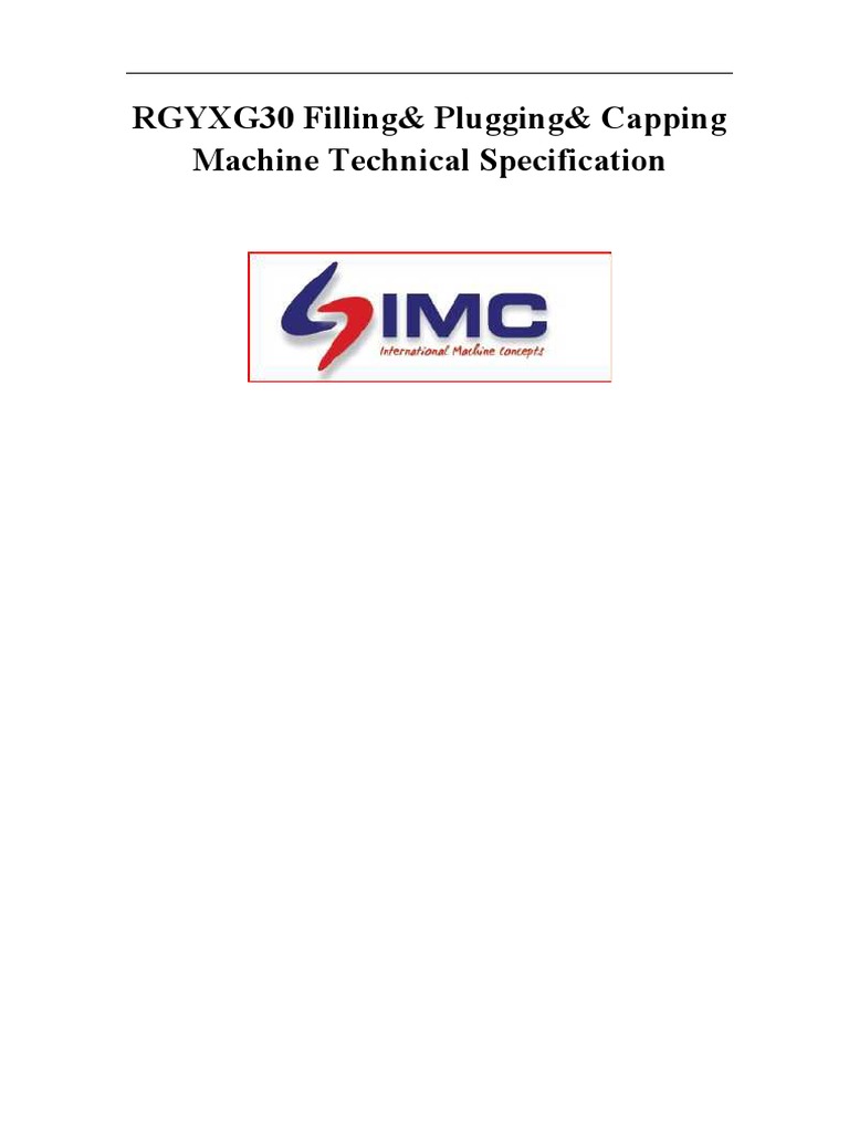 Manual 110914 Filling Plugging Capping Machine | PDF | Valve | Electrical Connector