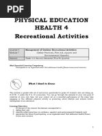 Active and Passive Recreation Examples | PDF