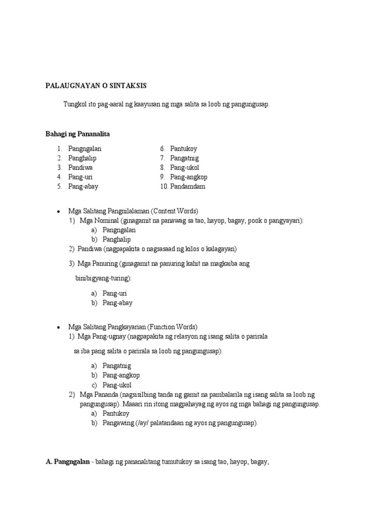 Yunit 5 Sintaks | PDF