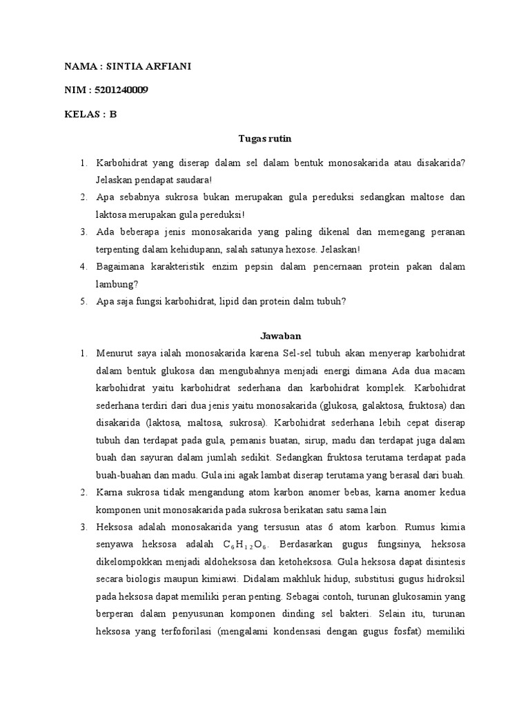 TR - Karbo - Sintia Arfiani | PDF