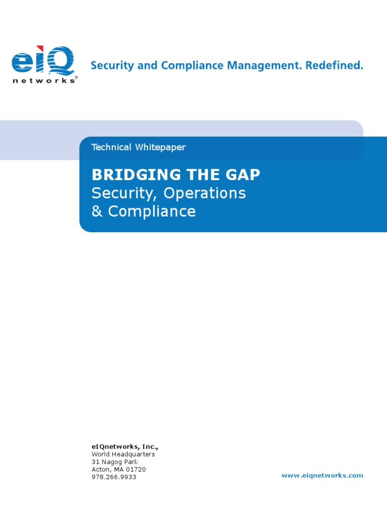Bridging The Gap: Security, Operations & Compliance | Download Free PDF ...