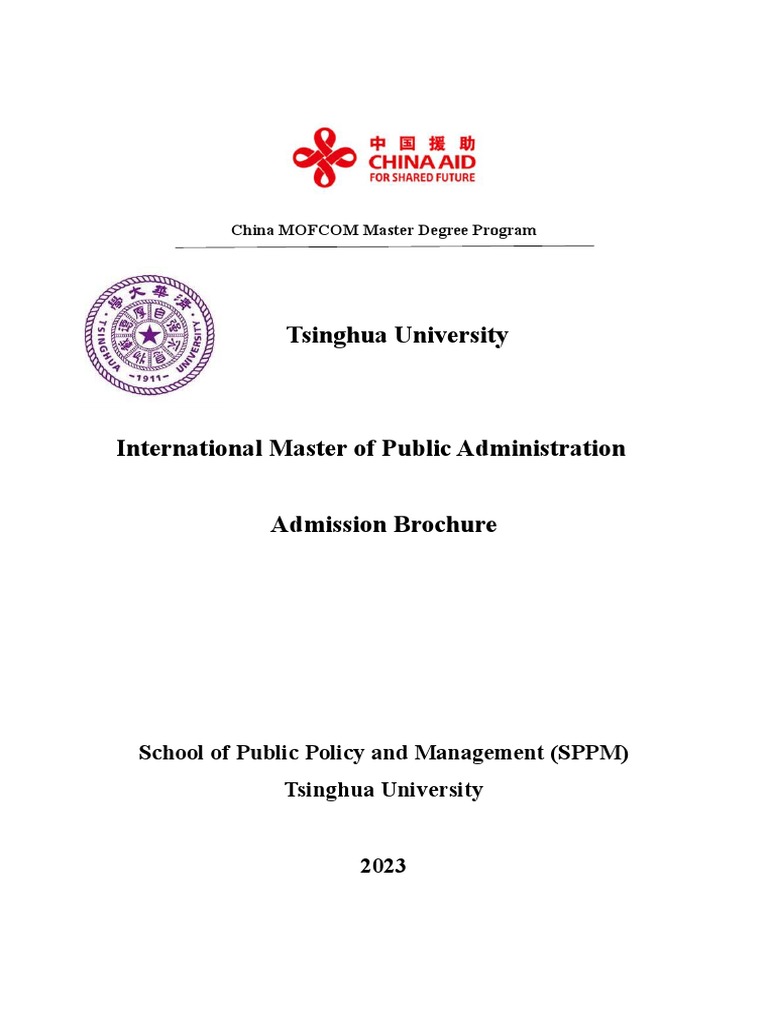 International Master Program of Public Administration Tsinghua ...