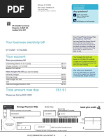 British Gas Example Bill | PDF | Invoice | Cheque