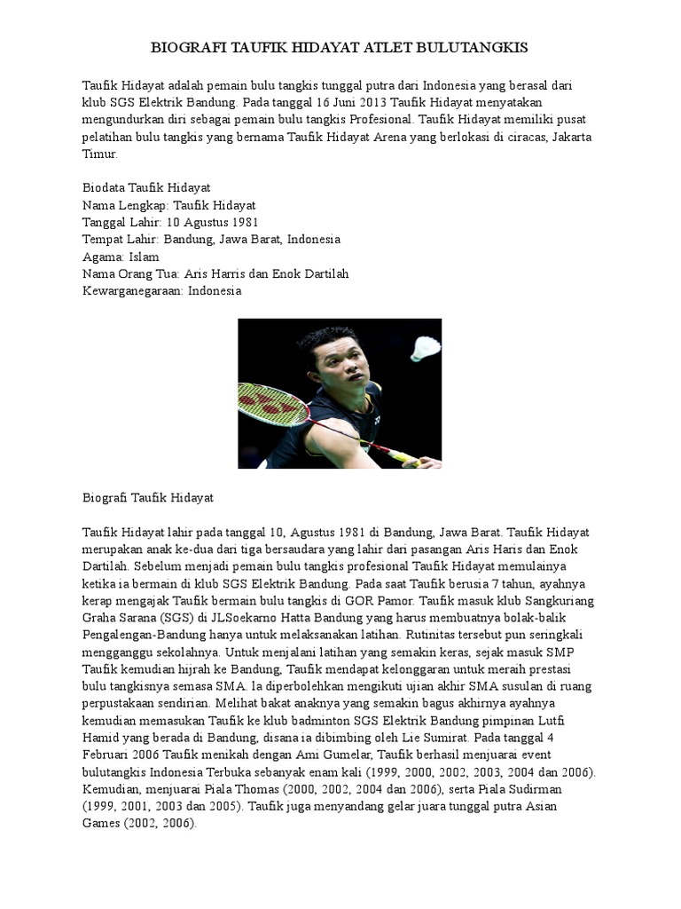 Biografi Atlet | PDF