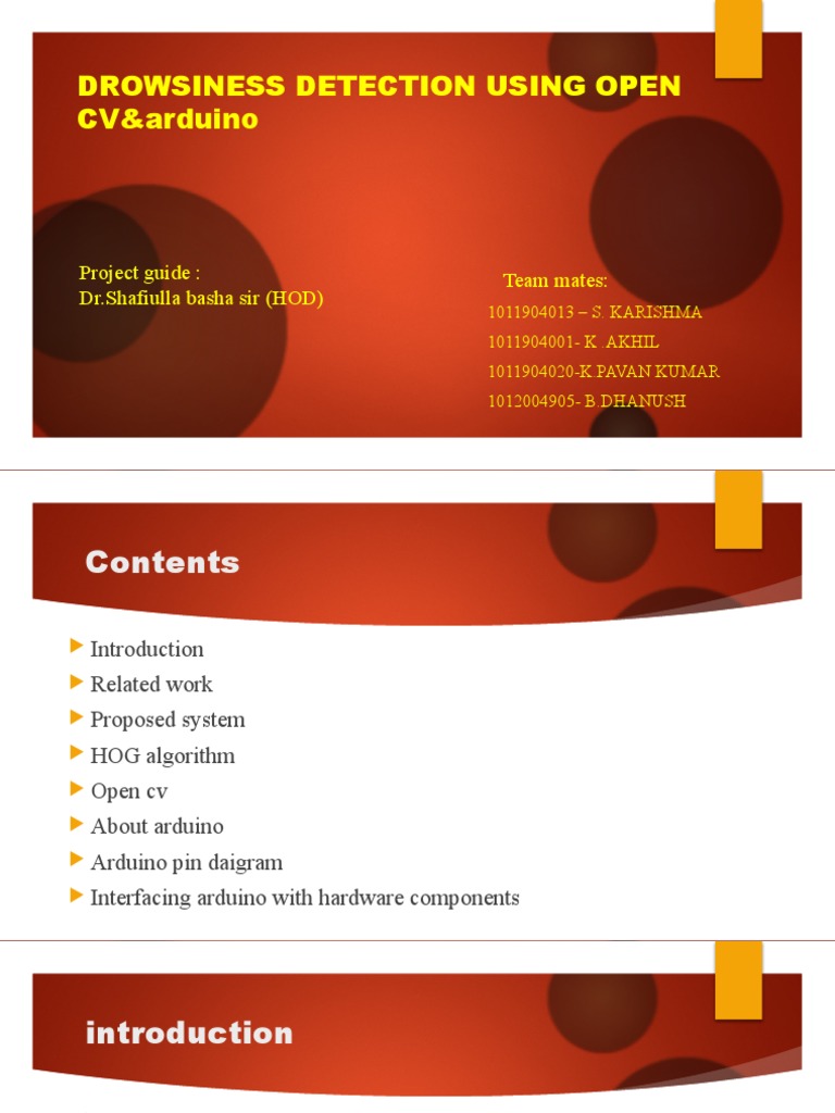Drowsiness PPT (5) (4) - 1 | PDF | Computer Vision | Power Supply