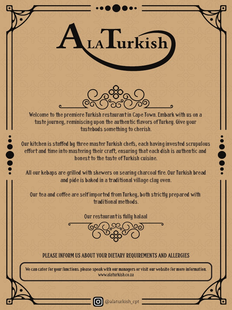 ALA-TURKISH-MENU | PDF