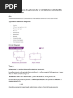 Exp 4 - Galvanometer Resistance - Half Deflection Method | PDF | Electromagnetism | Electricity