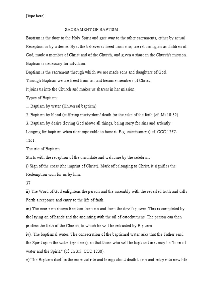 Sacrament of Christian Initiation | PDF | Eucharist | Confirmation