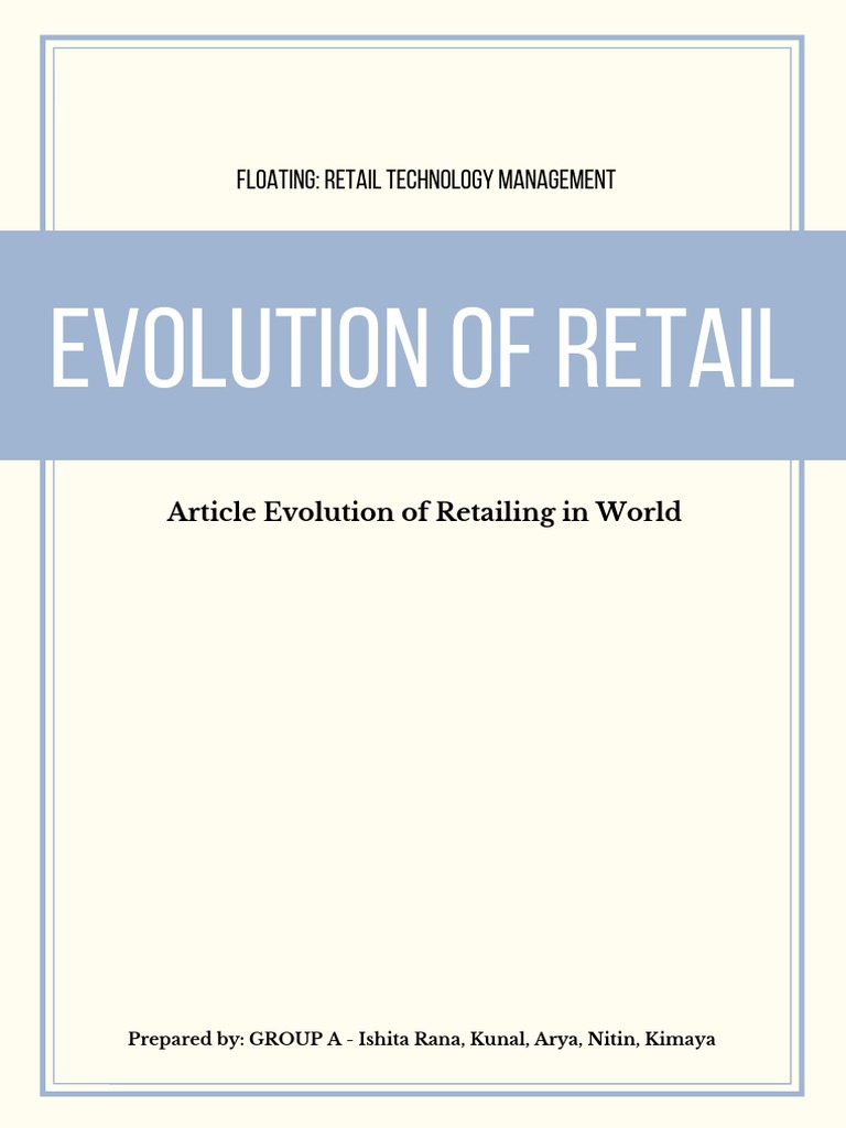 Article Evolution of Retail | PDF | Finance & Money Management