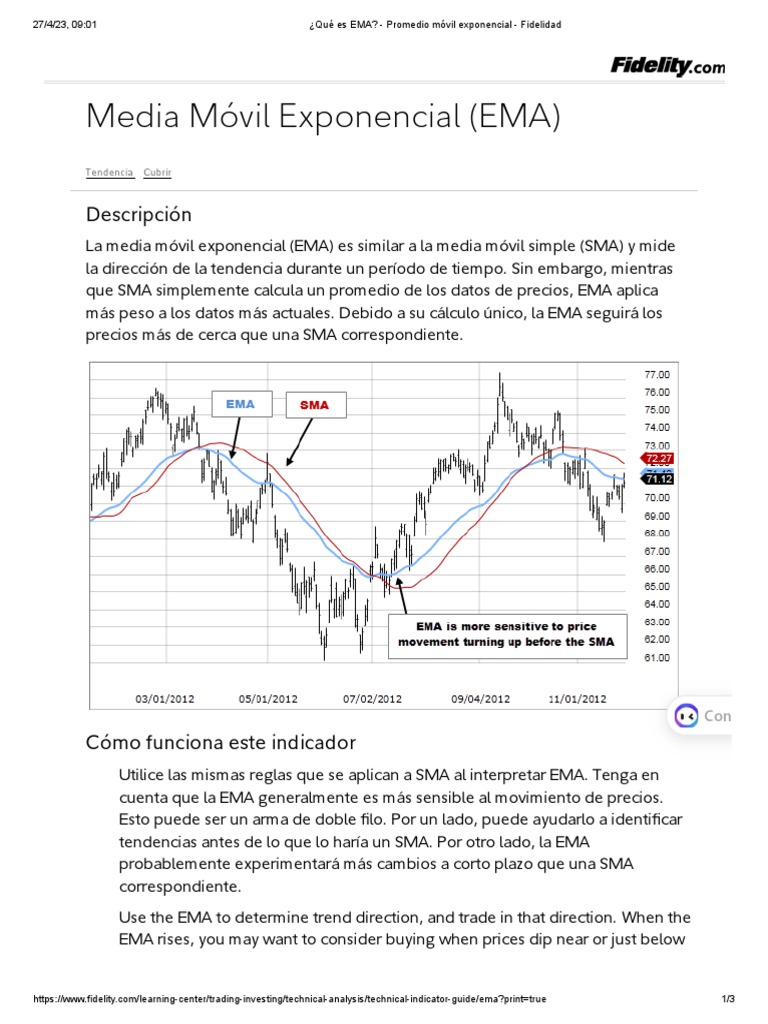 ¿Qué Es EMA - Promedio Móvil Exponencial - Compressed | PDF