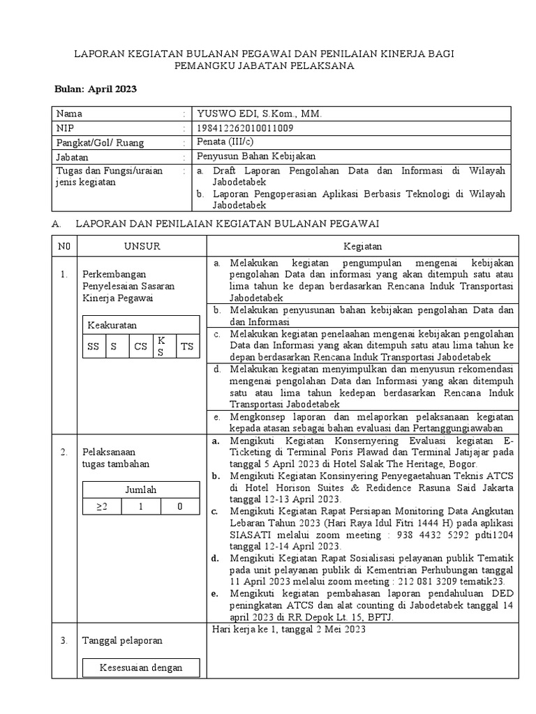 Lapbul Yuswo April 2023 | PDF